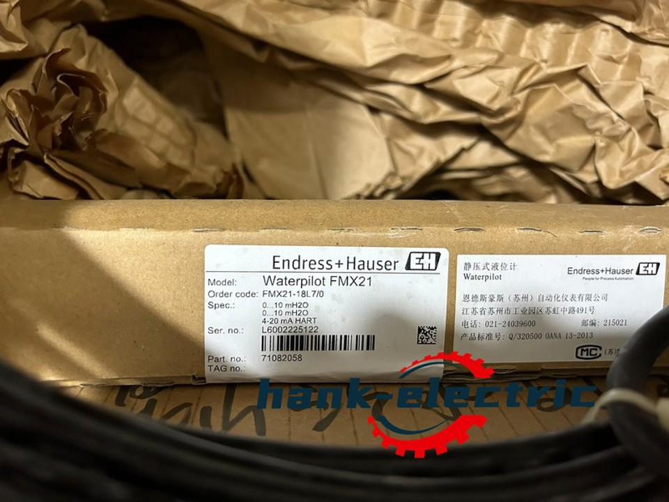 New Endress+Hauser FMX21-18L7/0 Hydrostatic Level Gauge Free ...