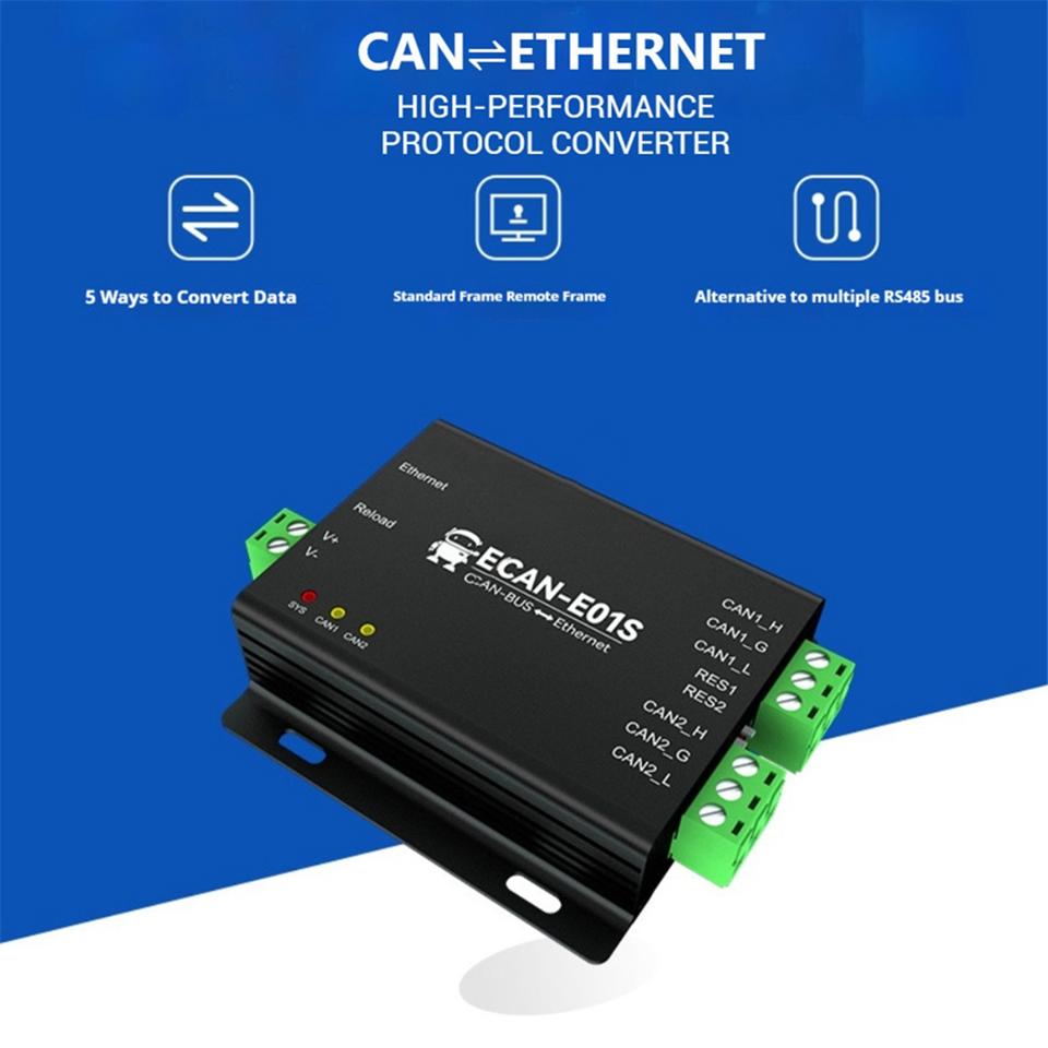 ECAN-E01S CAN 2.0 Ретранслятор 2-полосный преобразователь протокола An в Ethernet CDSENET CAN ...