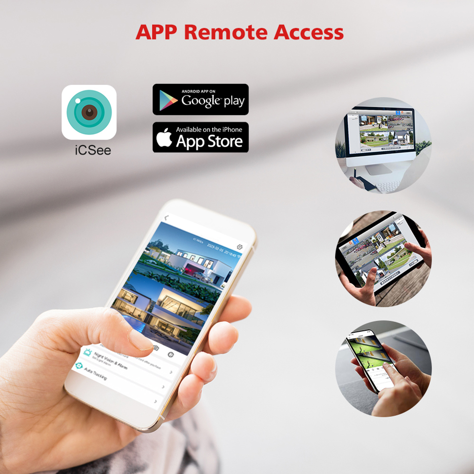 BOAVISION HD 5MP WIFI/4G SIM-карта IP камера PTZ беспроводная наружная ...