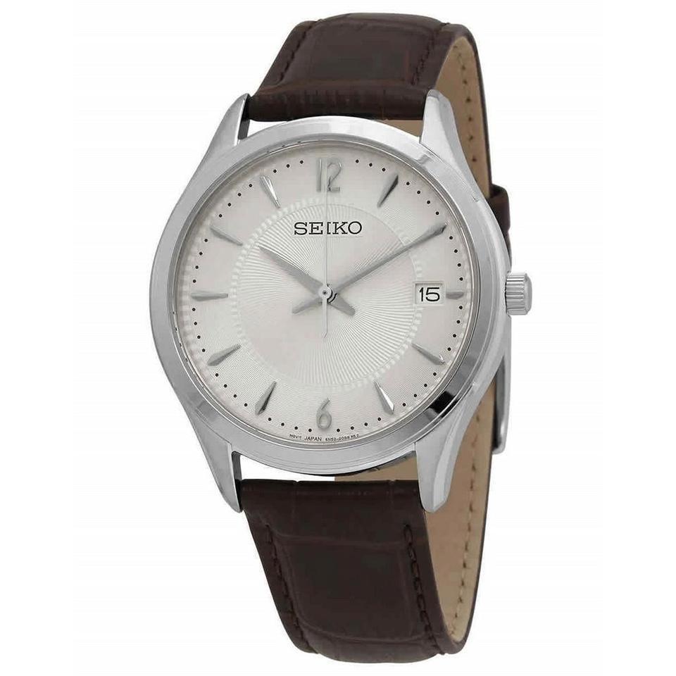 Seiko Nobel Узнать больше Кожаный ремешок Бежевый циферблат Кварцевые ...