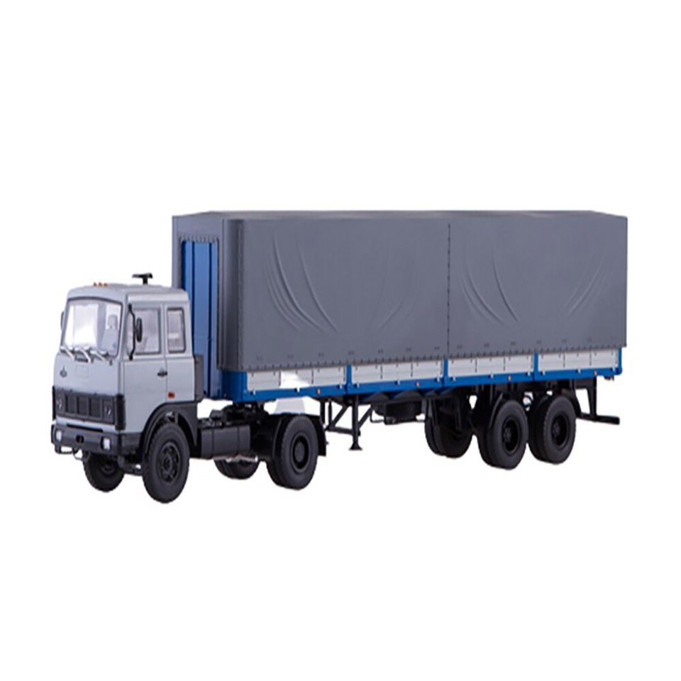 MAZ 5432 WITH MAZ 93971 SEMI TRAILER (USSR RUSSIAN CAR) | МАЗ-5432 С ...