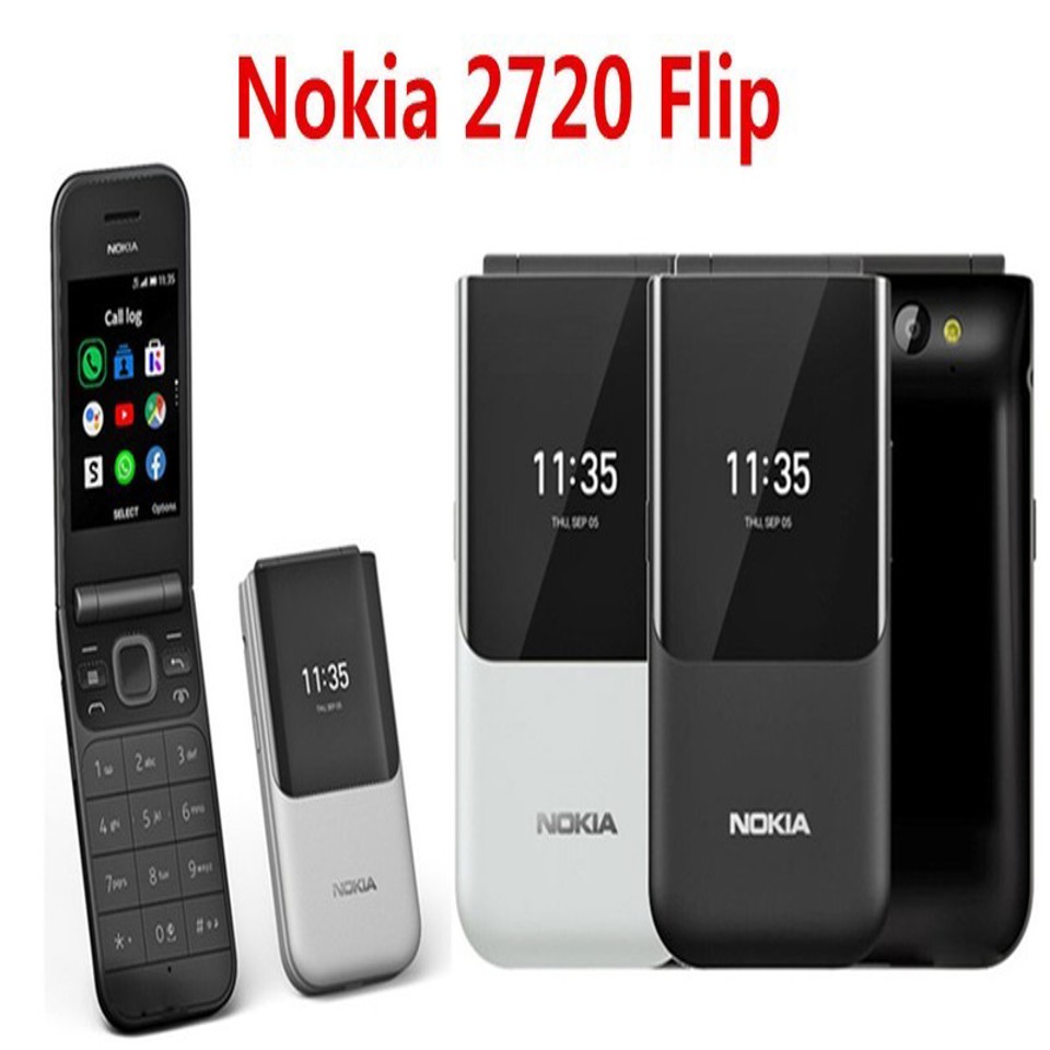 Original Nokia 2720 Flip (2019) 4G LTE Dual SIM KaiOS Unlocked phone ...