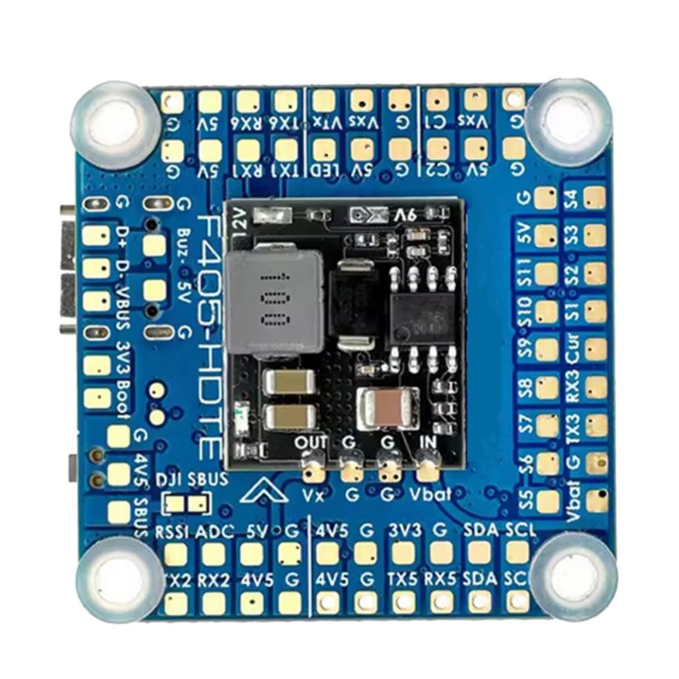 For F405-HDTE Dual BEC Baro OSD 3-12S LIPO F4 Flight Controller for RC ...