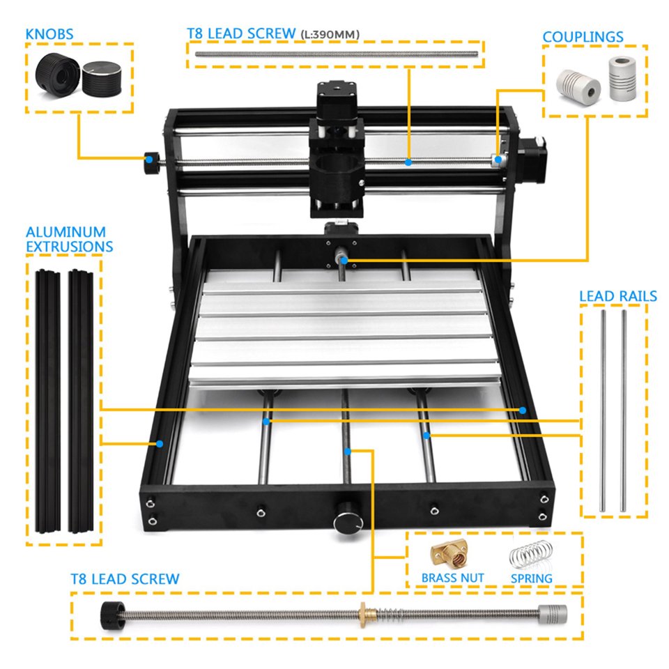 CNC 3018 Pro Upgrade Kit Расширительный комплект для 3018-3040 ...