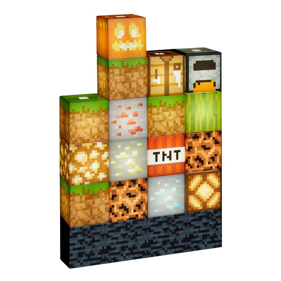 Minecraft Block Building Lamp - 16 переставляемых светящихся блоков ...