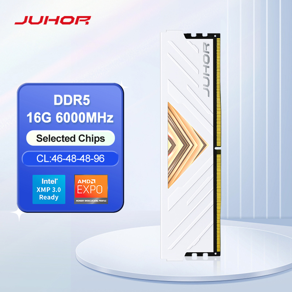 JUHOR DDR5 16GB 6000MHz DIMM Desktop Computer Gaming Memory Ram ...
