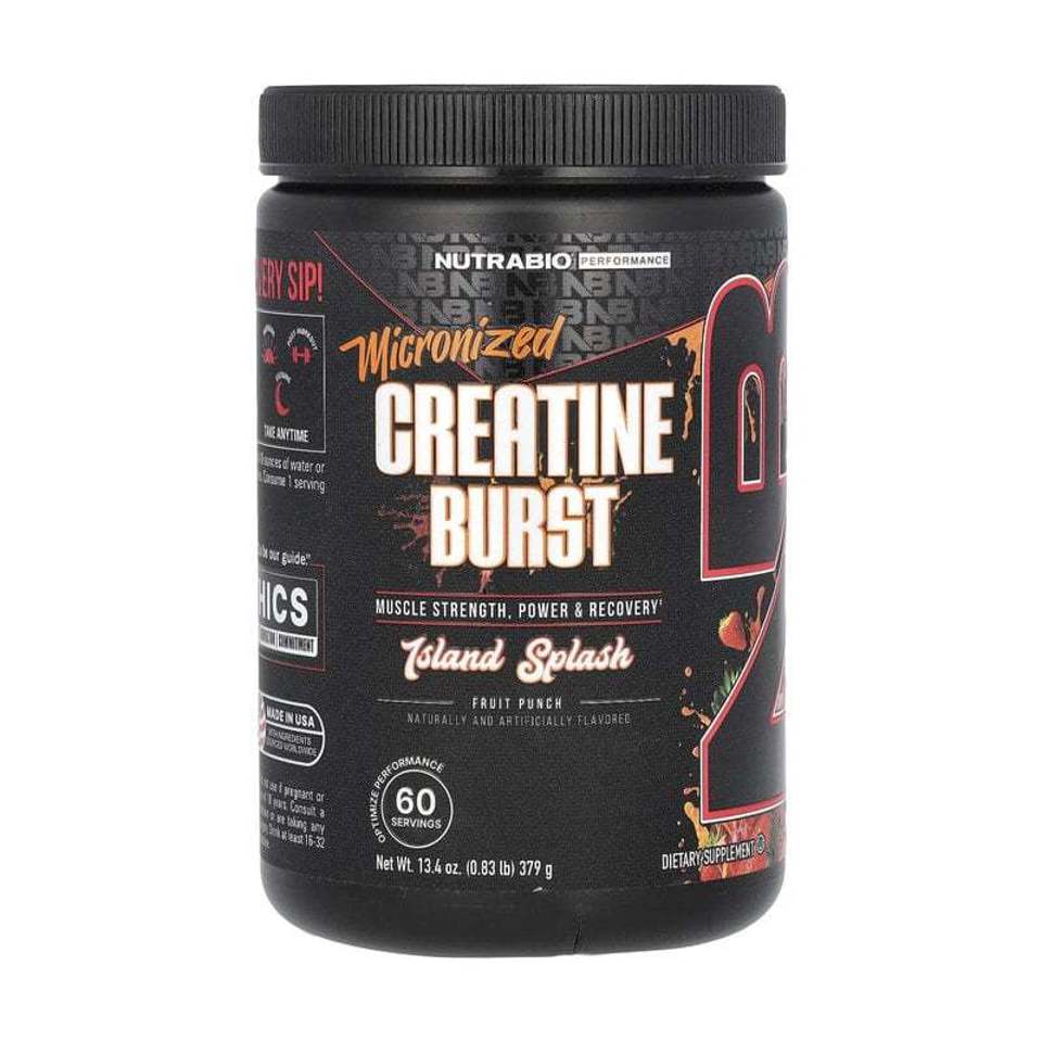 NutraBio, Micronized Creatine Burst, фруктовый пунш Island Splash, 379 ...