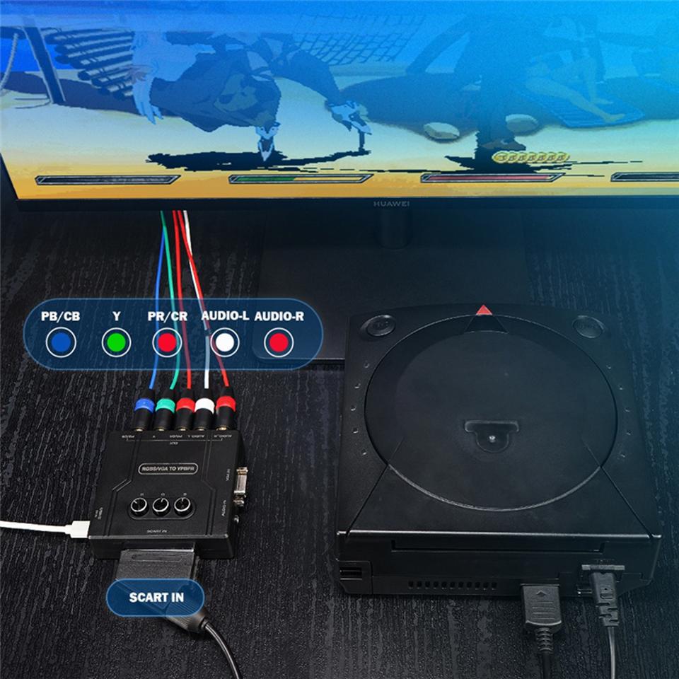 Конвертер компонентов RGBS VGA в YPBPR SCART в YPBPR YCBCR для Ретро ...