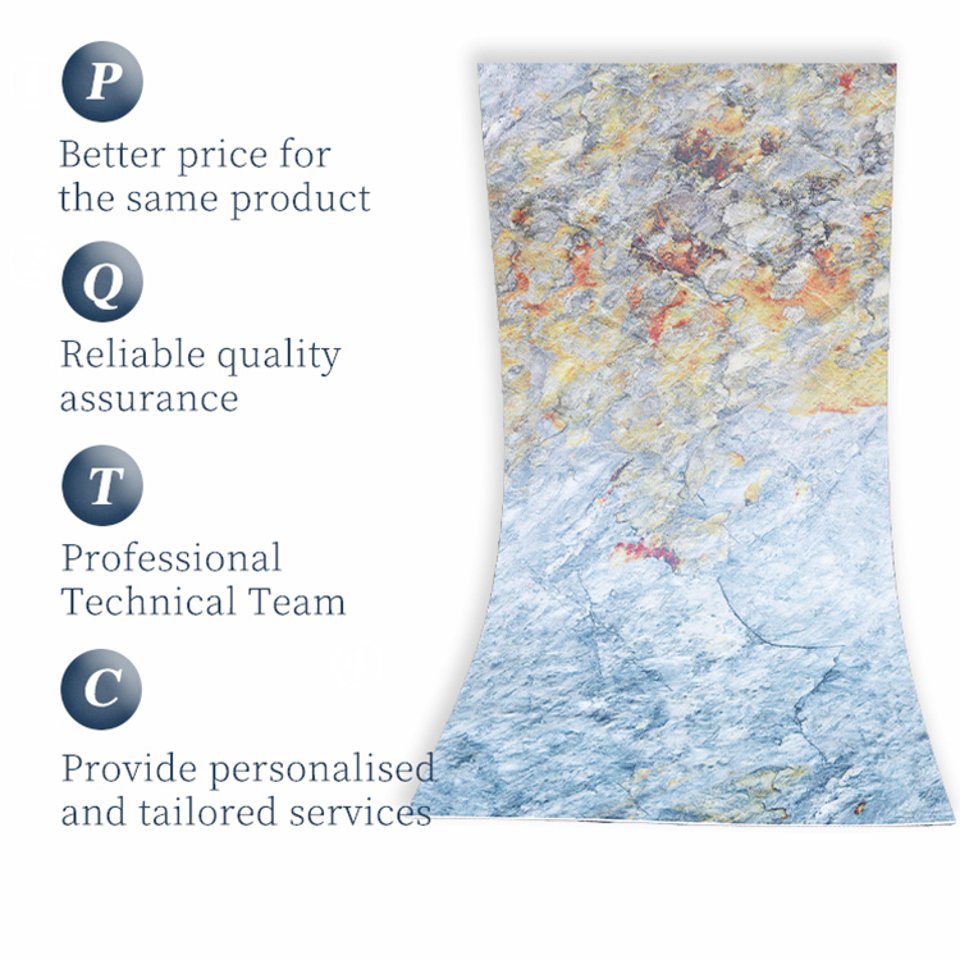 MIGLIORE Waterproof Mcm Printed Slate Soft Stone Wall Panel Cladding ...