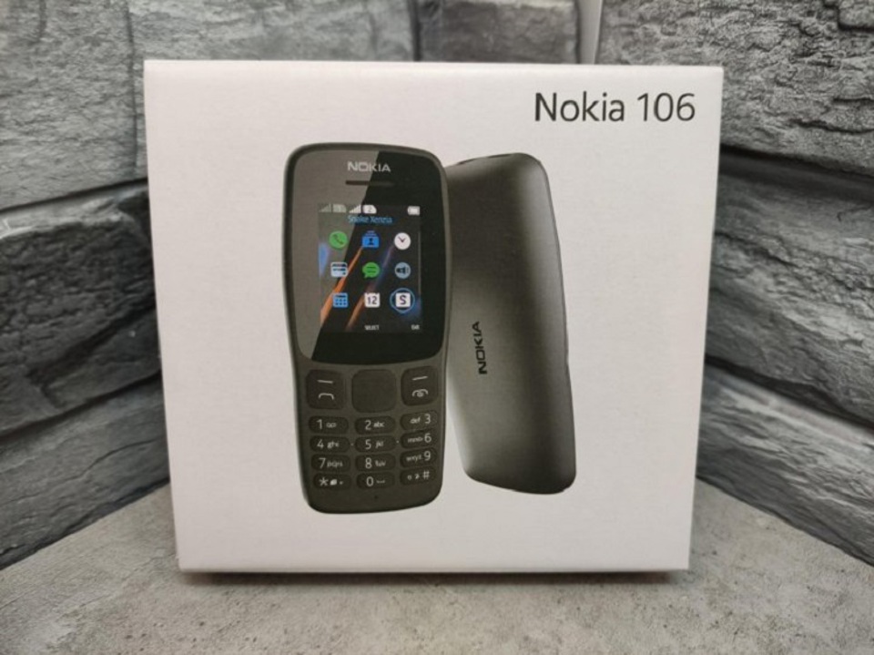 Сотовый телефон Nokia 106 Русская клавиатура. 2 сим. Черный. | AliExpress