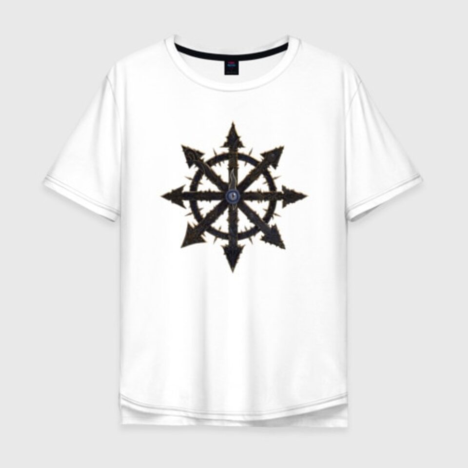 Мужская футболка хлопок Oversize Warhammer 40K Chaos | AliExpress