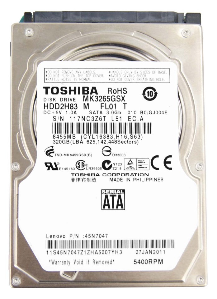 Жесткий диск Toshiba MK3265GSX HDD2H83 320Gb SATAII 2.5" HDD | AliExpress