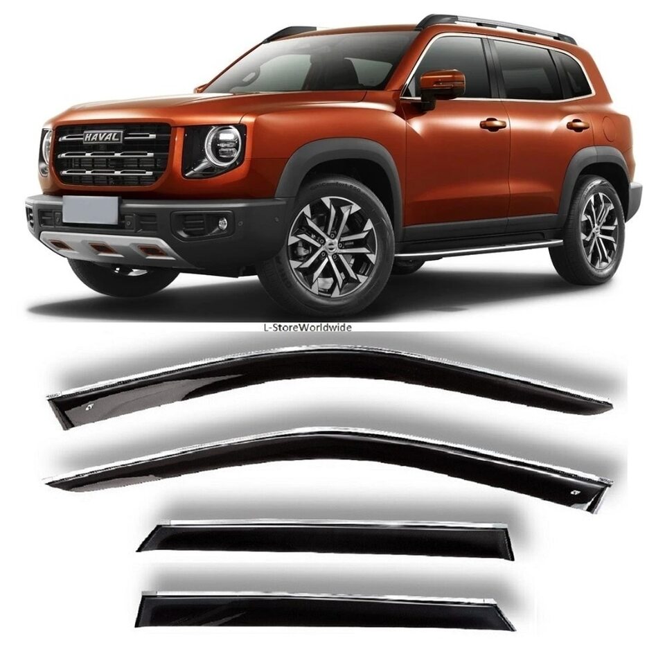 Дефлекторы окон хром полоска молдинг Haval Dargo (2022-н.в.) 5 дв ...