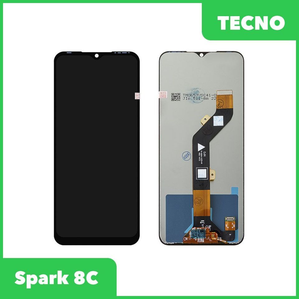 LCD дисплей для Tecno Spark 8C с тачскрином (черный) | AliExpress