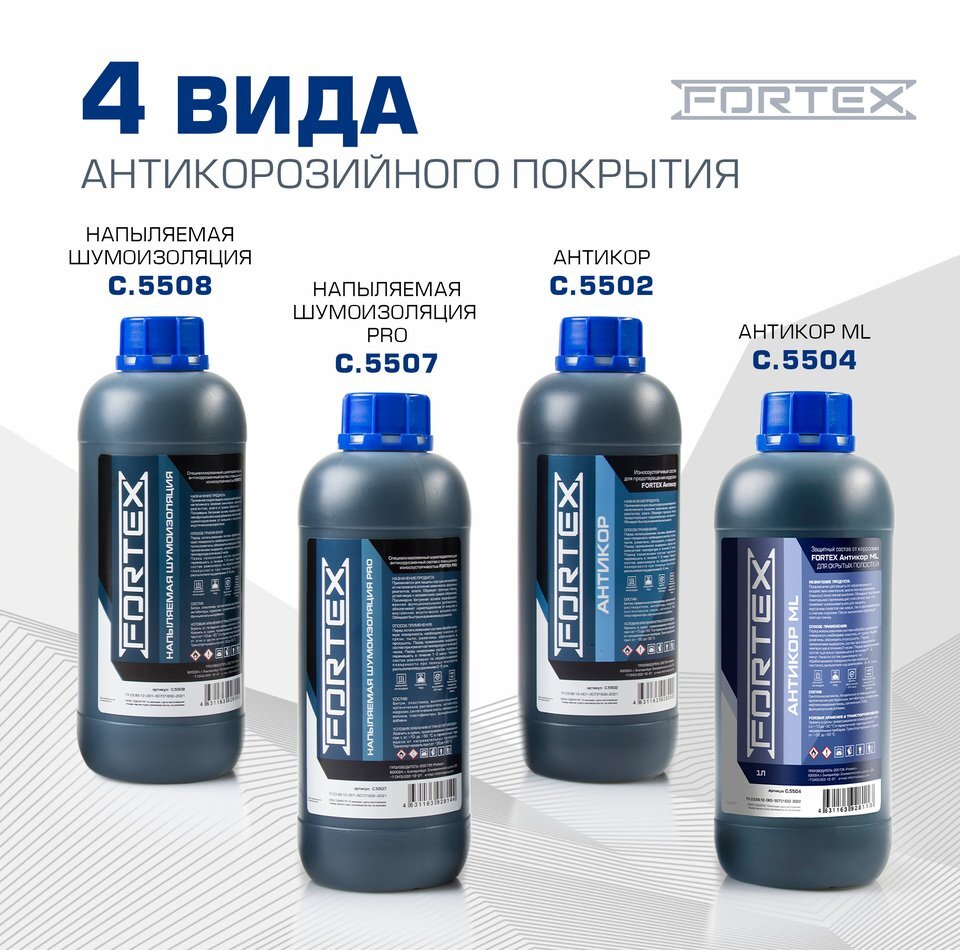 Антикор для автомобиля напыляемый Fortex Антикор, C.5502 | AliExpress