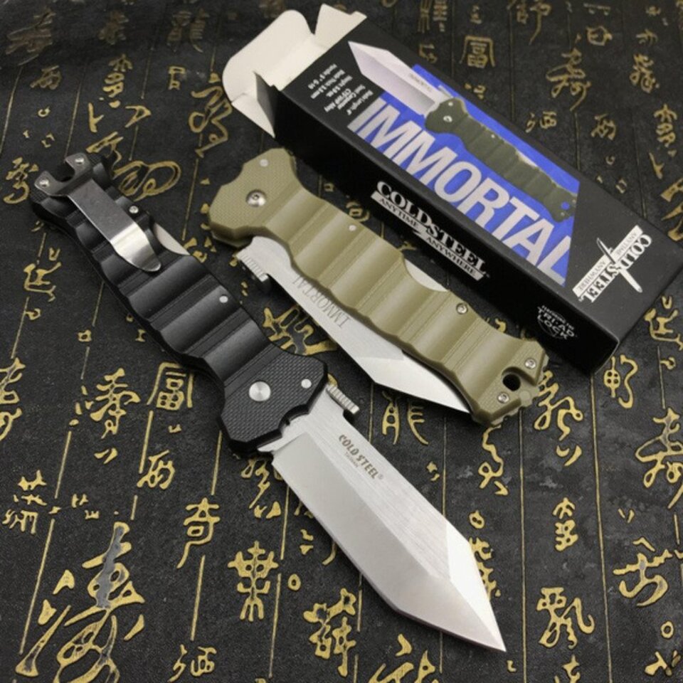 Складной нож Cold Steel Immortal Tri-Ad Lock 4,0-дюймовый Tanto Spear ...