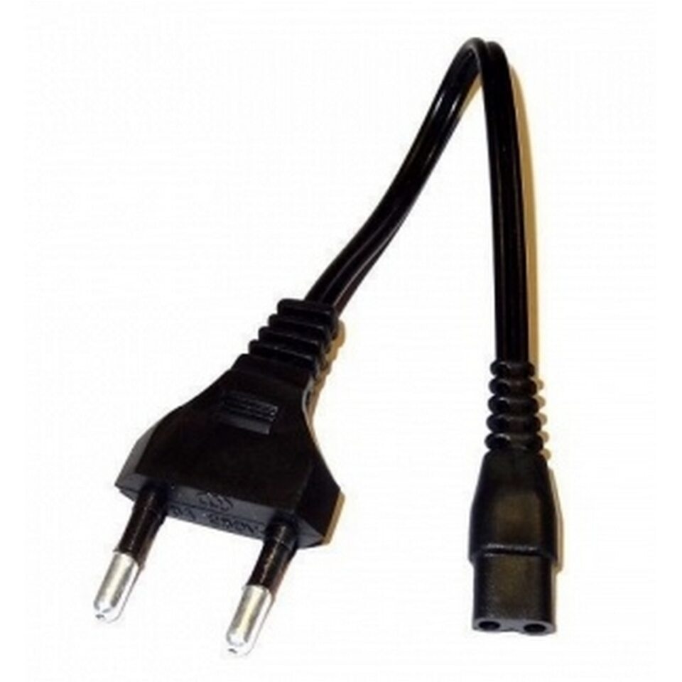 Шнур питания сетевой 220V Power cord 0.2m 2-pin тонкий для шокера ...