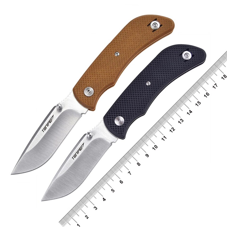 TONIFE Hippo Folding Knife Aichi AUS-8 Blade Survival EDC Tool Outdoor ...