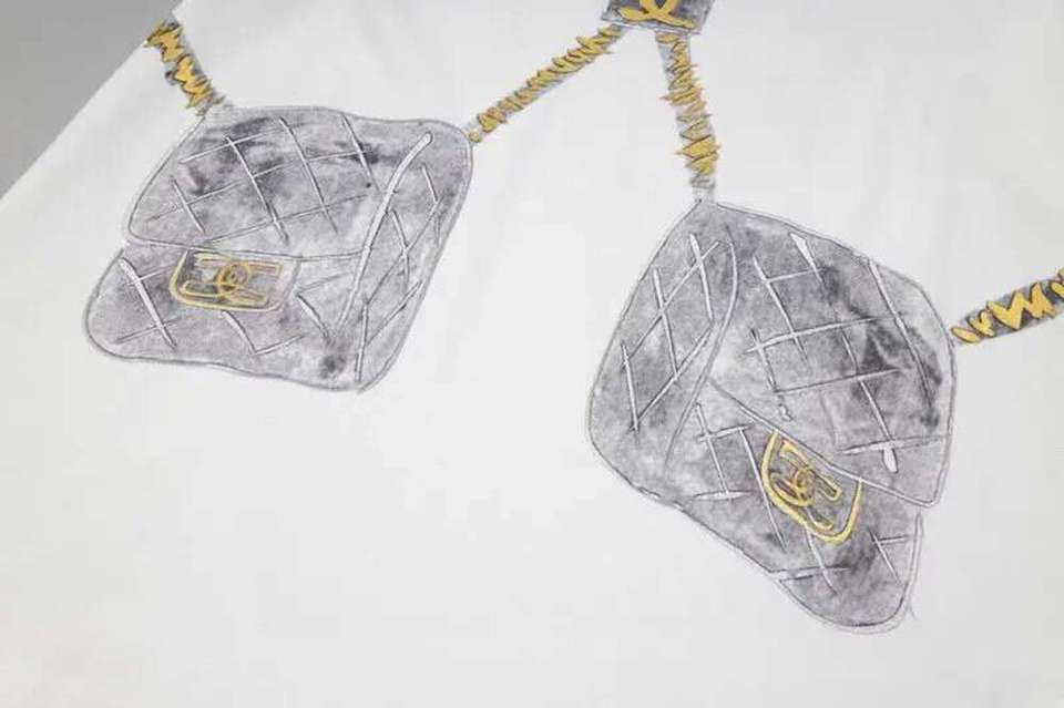 Футболка Chanel Новая футболка с короткими рукавами от ведущих модных ...