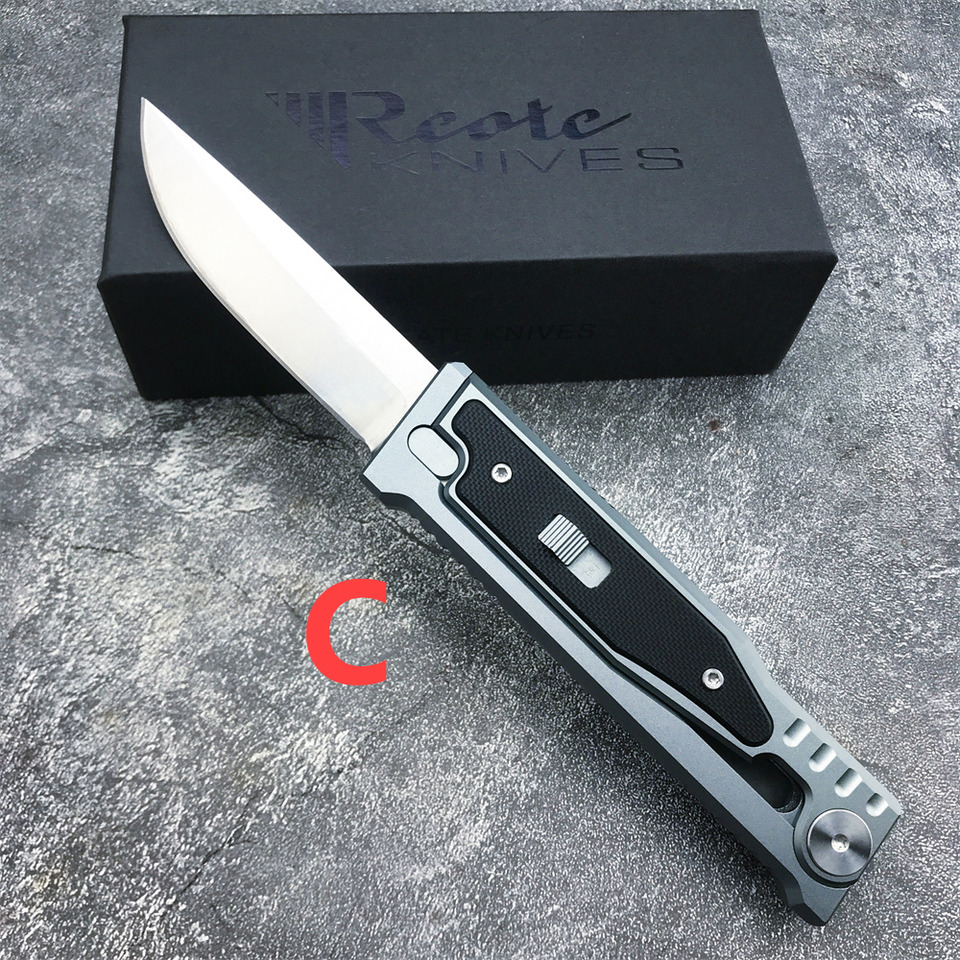 Складной гравитационный нож Reate EXO-M D2 Стальное лезвие T6 ...