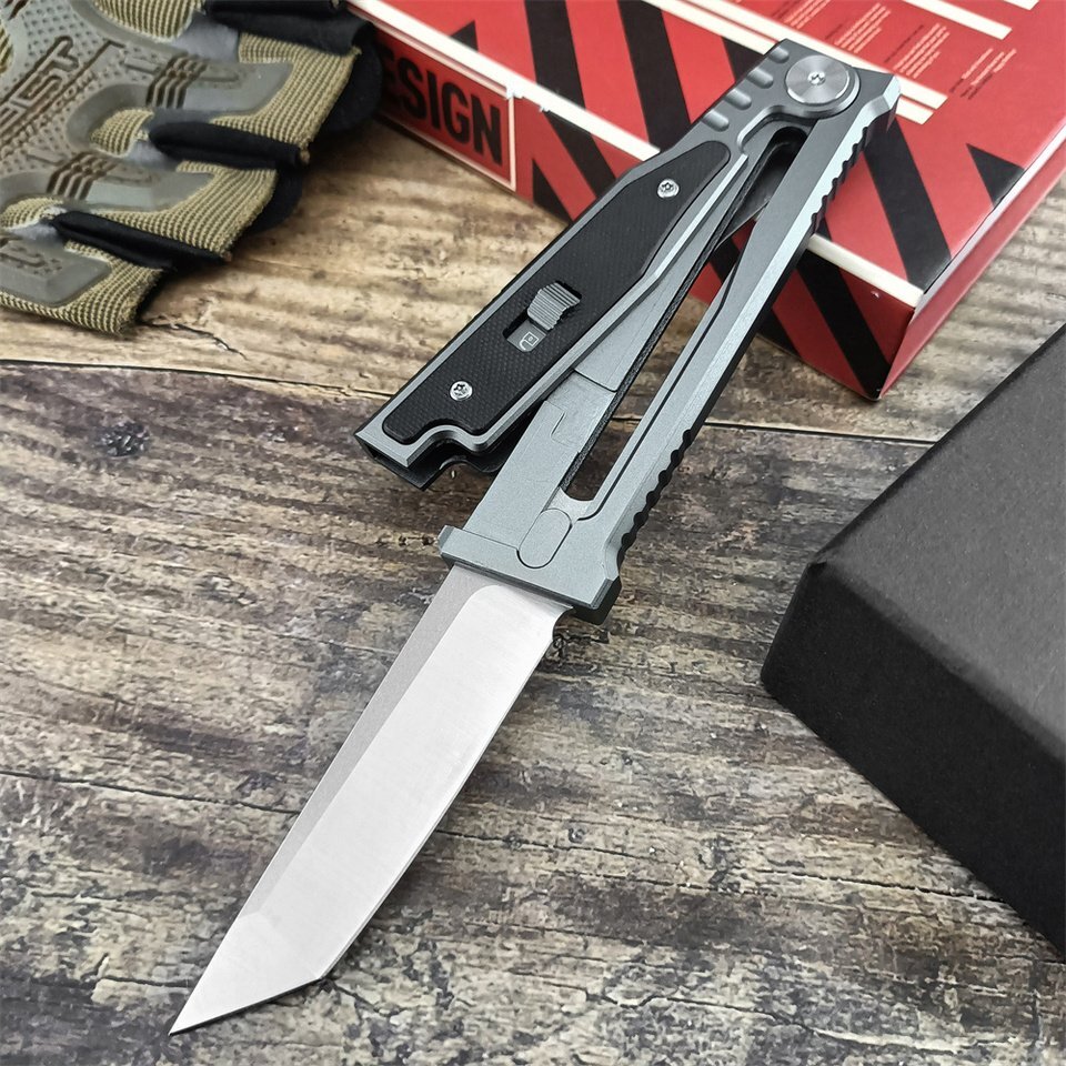 Складной гравитационный нож Reate EXO-M D2 Стальное лезвие T6 ...